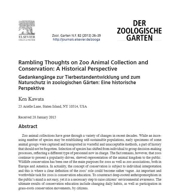 Els zoològics: perspectiva històrica de l’educació i conservacionisme ...